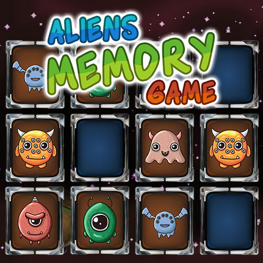 Play Aliens Memory Game game online on Abcya4.net