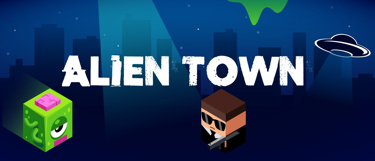 Play Alien Town game online on Abcya4.net