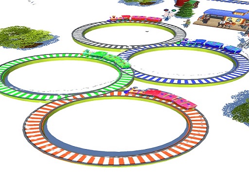 Play Lowpolly Train Racing Game game online on Abcya4.net