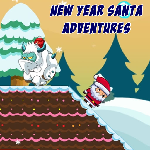 Play New Year Santa Adventures game online on Abcya4.net