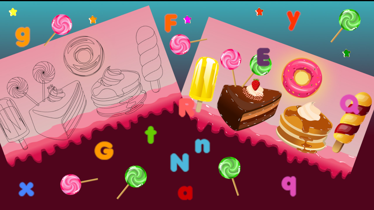 Play Candy Land Alphabet Letters game online on Abcya4.net