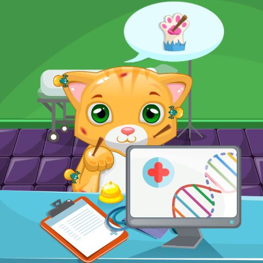 Play Cat Doctor Sim game online on Abcya4.net