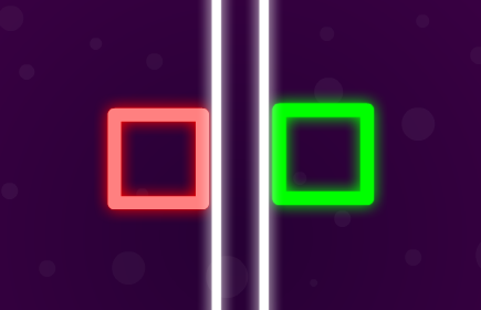 Play Two Neon Boxes game online on Abcya4.net