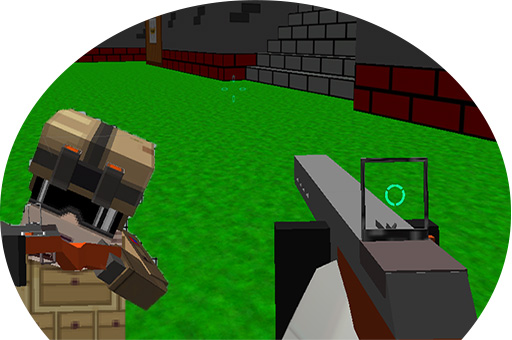 Play Blocky Gun D Warfare Multiplayer game online on Abcya4.net