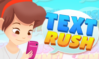 Play Text Rush game online on Abcya4.net