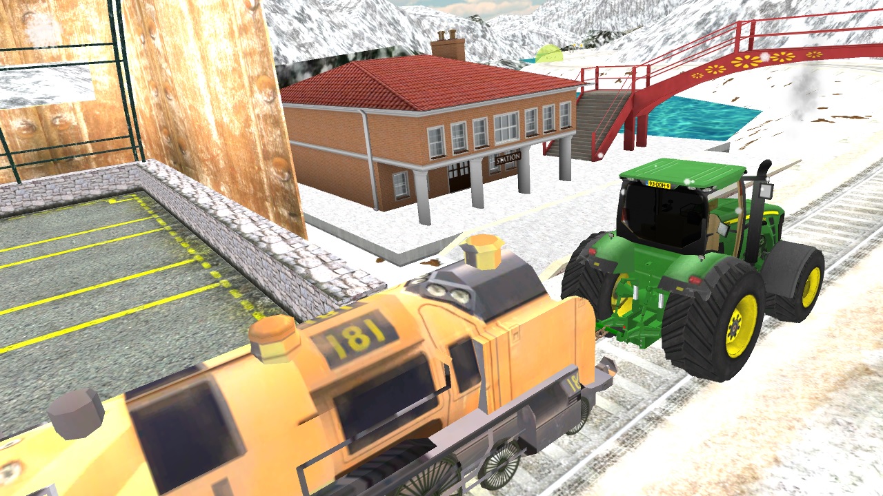 Play Tractor Towing Train game online on Abcya4.net