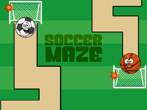 Play Soccer Maze game online on Abcya4.net