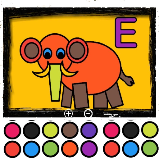 Play Easy Kids Coloring Letters game online on Abcya4.net