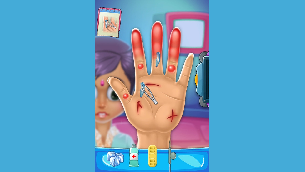 Play Hand Doctor game online on Abcya4.net