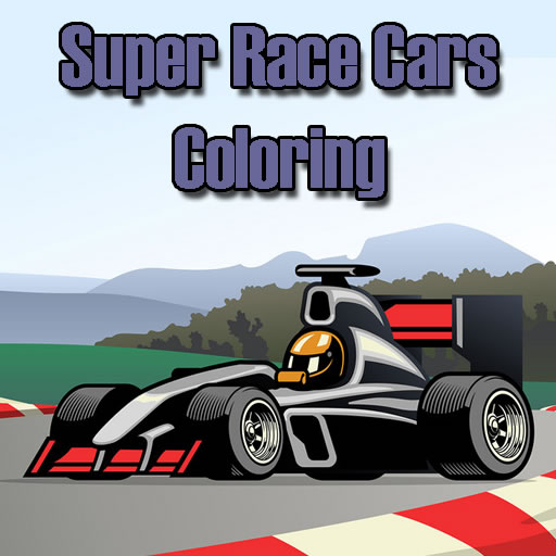 Play Super Race Cars Coloring game online on Abcya4.net