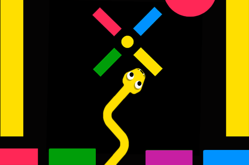Play Color Snake game online on Abcya4.net