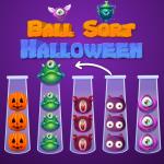 Play Ball Sort Halloween game online on Abcya4.net