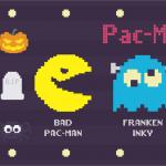 Play Halloween Math Pacman game online on Abcya4.net